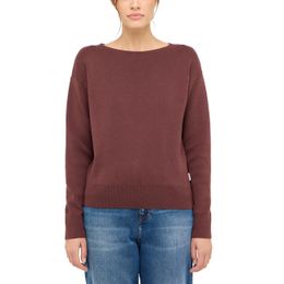 Mustang Damen Sweater "Damen Style Marianna"dunkelbraun, Gr. M, 100% Baumwolle, Sweatshirts