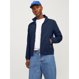 Jack & Jones JACK & JONES Herren Blouson "JJERUSH Stylisch, funktional, ideal f&uuml;r Herbst, pflegeleicht", blau, Gr. M, unifarben, Web, Obermaterial: 100%