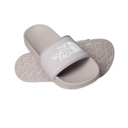 Badesandale The North Face "W BASE CAMP SLIDE III", Damen, Gr. 39, moonstone grau, tnf whit, Synthetik, Schuhe