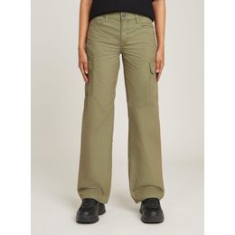 G-Star Raw Cargohose G-STAR "Judee Cargohose", Damen, Gr. 27, L&auml;nge 34, ensis gr&uuml;n gd, Obermaterial: 70% Baumwolle, 30% Baumwolle, Hosen Cargohose