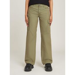 G-Star Raw Cargohose G-STAR "Judee Cargohose", Damen, Gr. 27, L&auml;nge 34, gr&uuml;n (ensis gr&uuml;n gd), Obermaterial: 70% Baumwolle, 30% Baumwolle, Hosen Cargohose