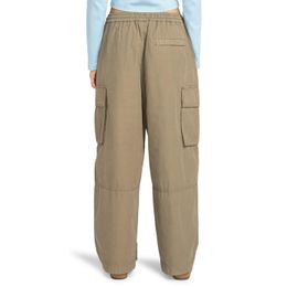 Element Damen Cargohose "Wide", beige, Gr. XS, Obermaterial: 50% Baumwolle, 50% Baumwolle., Hosen