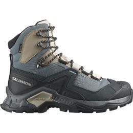 Salomon Damen Wanderschuh "QUEST ELEMENT Gore-Tex W", Gr. 42,5, grau, Leder, Textil, Schuhe, Wasserdicht