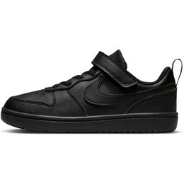 Nike Sportswear M&auml;dchen Sneaker "Court Borough Low Recraft (PS)", Gr. 28, schwarz, Synthetik, Schuhe, Design auf den Spuren des Air Force 1