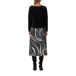 Damen Strickpulloverschwarz, Gr. 44, s.Oliver BLACK LABEL, unifarben, Strick, Obermaterial: 74% Polyamid, 16% Viskose, 10% Polyester, Pullover,