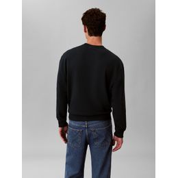 Herren Sweatshirt, schwarz, Gr. XL, Calvin Klein Jeans, unifarben, Sweatware, Obermaterial: 100% Baumwolle, Sweatshirts, Regular fit mit