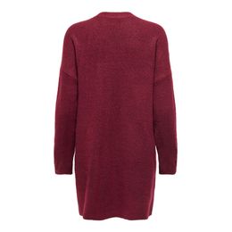 Only Damen Strickjacke "ONLTALIO LS OPEN CARDIGAN BF KNT", rot, Gr. M, meliert, Strick, Obermaterial: 75% Polyacryl, 22% Polyester, 3% Elasthan,