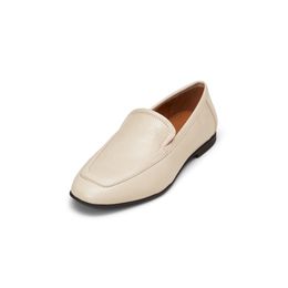 Marc O'Polo MARC O'POLO Damen Loafer "aus veredeltem Rindleder", Gr. 38, beige, Obermaterial: 100% Leder (Rind), unifarben, Schuhe