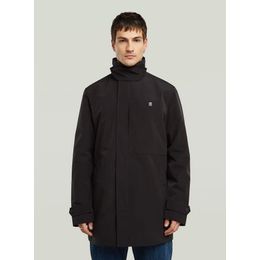 G-Star Raw G-STAR Herren Outdoorjacke "Garber Trenchcoat, nicht wattiert"dk schwarz, dk schwarz, Gr. S, Obermaterial: 82% Polyester, 18% Polyamid, Jacken