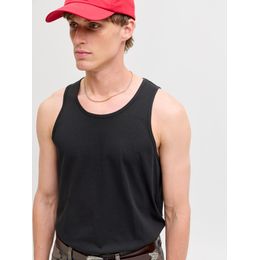 Jack & Jones JACK & JONES Herren Muscleshirt "JJEORGANIC BASIC TANKTOP NOOS", schwarz, Gr. S, unifarben, Jersey, Obermaterial: 100% Baumwolle, Shirts, Baumwolle,