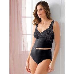 w&auml;schepur W&Auml;SCHEPUR Damen BH-Hemd, Gr. 50, schwarz, 100% Baumwolle, Spitze:14% Elasthan, 86% Polyamid, BHs