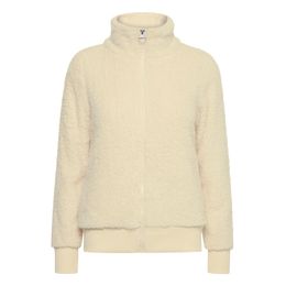 oxmo Damen Sweatjacke "Bomberjacke OXAnneka", wei&szlig;, Gr. XL, Obermaterial: 100% Polyester PES., Jacken