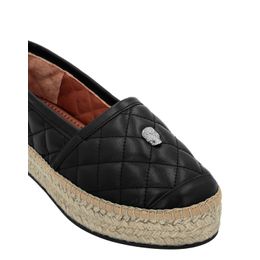 Philipp Plein Damen Espadrille "Skull", Gr. 3602, schwarz, Schuhe