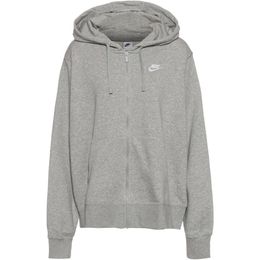 Nike Sportswear Athletic Zip-Up Hoodie female Grey size 58/60