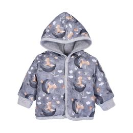 Nini Zip-Up Hoodie 'Fuchs' kids Grey size 56