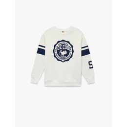 KOTON Sweatshirt Jungen Gr&ouml;&szlig;e 110/116 dunkelblau / offwhite
