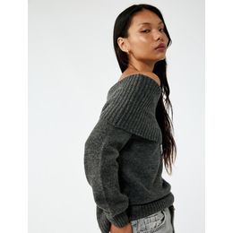 KOTON Sweater female Grey size XXS