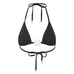 Philipp Plein Bikini Top 'Hexagon' female Black size XXXL