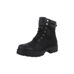 Ital-Design Stiefelette Damen Gr&ouml;&szlig;e 39 schwarz Winterschuhe