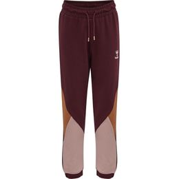Hummel Hose 'Bagga' M&auml;dchen Gr&ouml;&szlig;e 134 cognac / rosa / weinrot / wei&szlig;