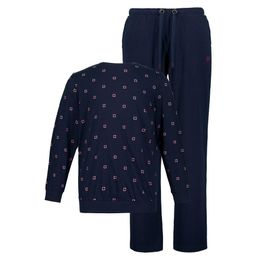 JP1880 Long Pajamas male Blue size 5XL