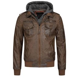 INDICODE Jeans Between-Season Jacket 'Aaron' male Brown size S