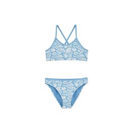 WE Fashion Bikini M&auml;dchen Gr&ouml;&szlig;e 122/128 hellblau / wei&szlig;