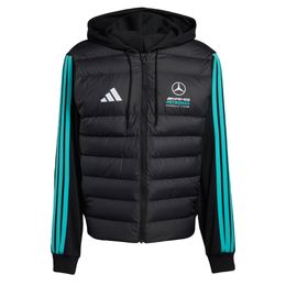 adidas Performance Athletic Jacket 'Mercedes-AMG Petronas Formula 1 Team' male size S Cyan blue / Black / White