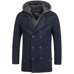 INDICODE JEANS Wollm&auml;ntel ' Cliff Jacke ' Herren Gr&ouml;&szlig;e L navy