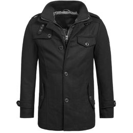 INDICODE Jeans Between-Seasons Coat 'Brandon' male Black size S