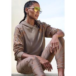 active by Lascana LASCANA ACTIVE Hoodie mehrfarbig Gr. M (40/42) f&uuml;r Damen. Bequem. Nachhaltig.
