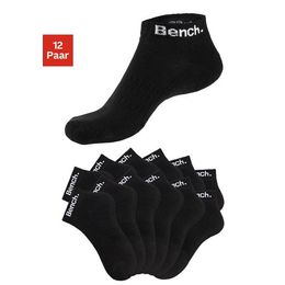 Bench. Sportsocken schwarz Gr. 47-48 f&uuml;r Damen. Mit Logoschriftzug. Elastisch. Nachhaltig.