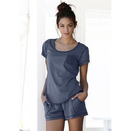 Arizona Shorty mehrfarbig Gr. 44/46 f&uuml;r Damen. Mit Rundhals. Basic. Nachhaltig.