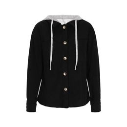 Swirly Between-Season Jacket female Black size S