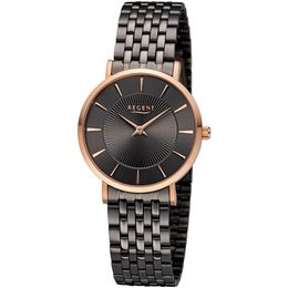 Regent Uhren REGENT Uhr Damen Gr&ouml;&szlig;e One Size rosegold / schwarz