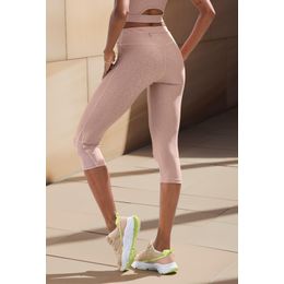 active by Lascana LASCANA ACTIVE Damen Caprileggings, Braun, Gr. XS (32/34), Leggings, Material: Polyester
