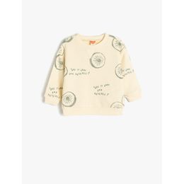 KOTON Pullover Jungen Gr&ouml;&szlig;e 80/86 beige / grau