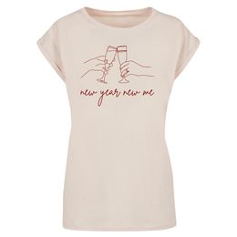 F4NT4STIC Shirt 'Silvester Party new year new me' female Beige size S