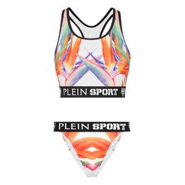 Plein Sport Bikini 'Flowers' Damen Gr&ouml;&szlig;e M lila / orange / wei&szlig;
