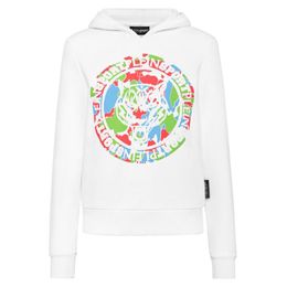 Plein Sport Sweatshirt 'Carbon Tiger' female White size XXXL