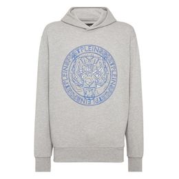 Plein Sport Sweatshirt 'Tiger' Herren Gr&ouml;&szlig;e XXL blau / grau