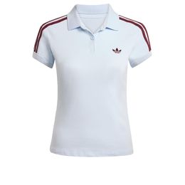 adidas originals Poloshirt Damen Gr&ouml;&szlig;e XL hellblau / bordeaux