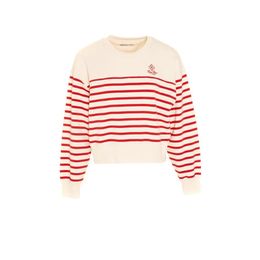 Big Star Sweatshirt 'Rosa' Damen Gr&ouml;&szlig;e S rot / wei&szlig;