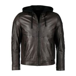 Mustang Herren Bikerjacke "31022245", braun, Gr. XXXL, Obermaterial: 100% Lammleder; Innenfutter: 100% Baumwolle; &Auml;rmelfutter: 100% Polyester;
