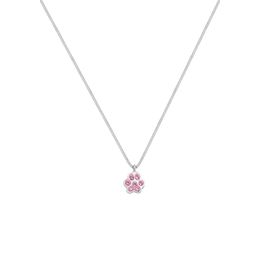 Elli Kette 'Pfote' M&auml;dchen Gr&ouml;&szlig;e One Size pink / silber