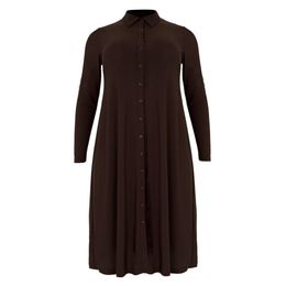 Yoek Kleid 'Dolce' Damen Gr&ouml;&szlig;e 50/52 dunkelbraun Winterkleid