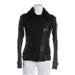 SLY 010 Lederjacke / Ledermantel Damen Gr&ouml;&szlig;e XS schwarz