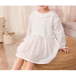 Tchibo - Kinder-Kleid - Baby - Gr. 74/80 - wei&szlig;