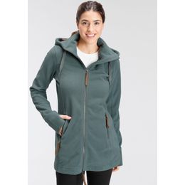 Polarino sheego Gro&szlig;e Gr&ouml;&szlig;en Fleecejacke, graugr&uuml;n, Gr&ouml;&szlig;e 44 - Damen