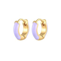 Elli Earrings female Gold, Purple size One Size